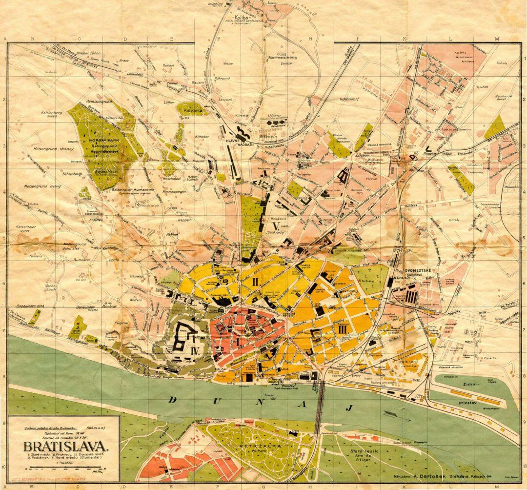 mapa-bratislava-1930 - Spojená Bratislava | Magazín JTRE